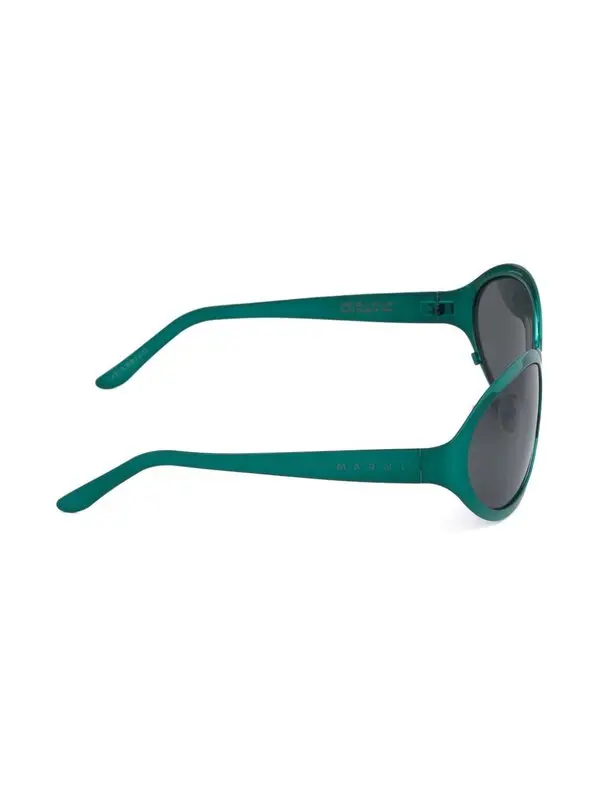 Marni Oval-frame Sunglasses - Green