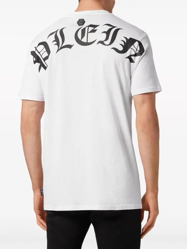 Philipp Plein Smile-print Cotton T-shirt - White