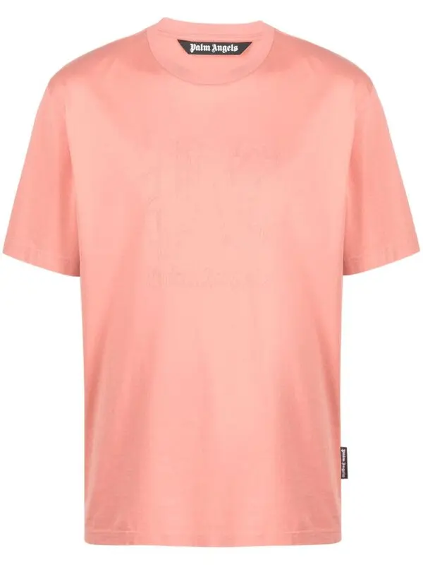 Palm Angels Monogram-embroidered Cotton T-shirt