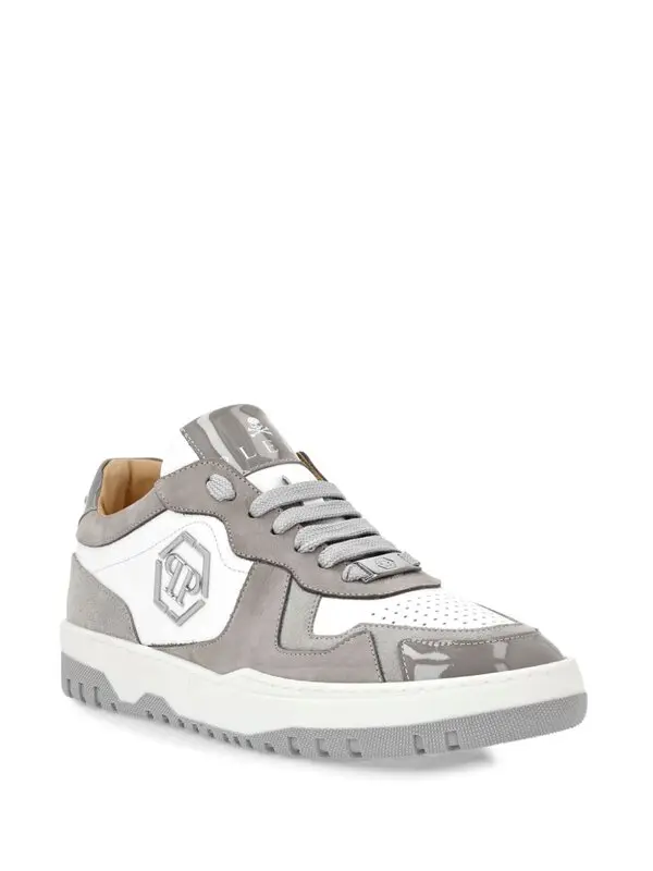Philipp Plein Hexagon Panelled Low-top Sneakers - White