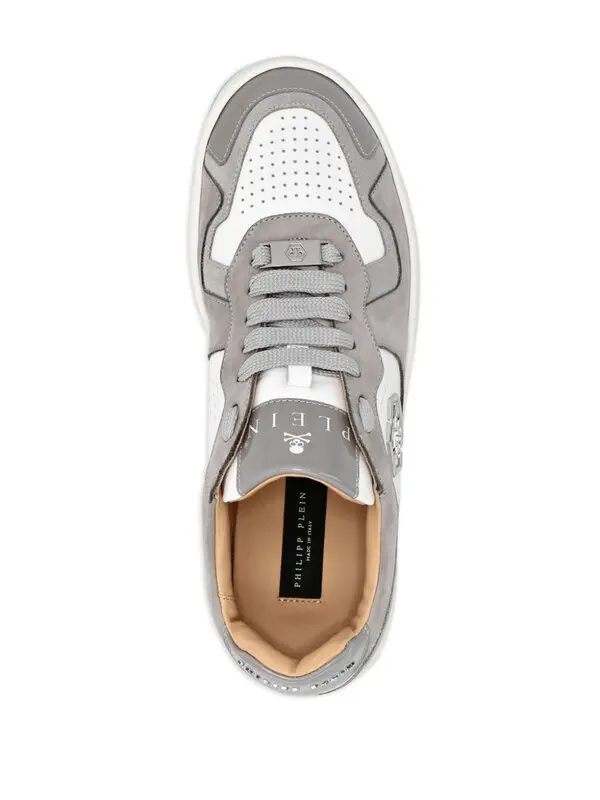 Philipp Plein Hexagon Panelled Low-top Sneakers - White