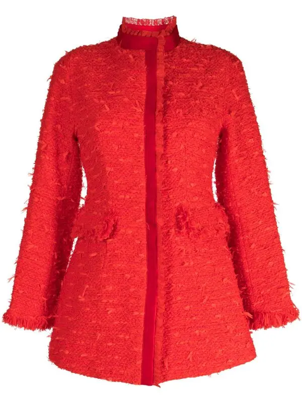 Shiatzy Chen Tweed Jacket - Red
