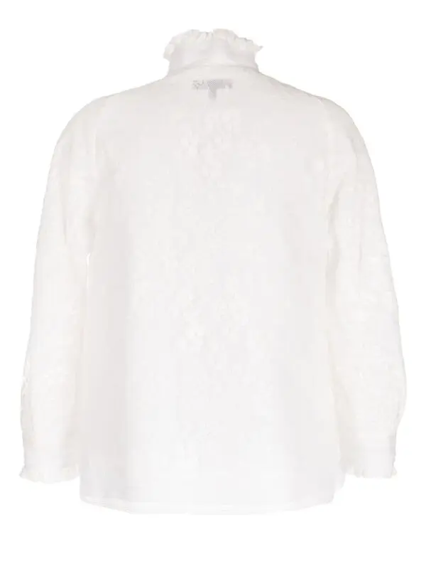 Shiatzy Chen Organza Lace-overlay Jacket
