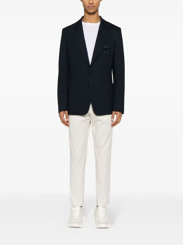 Dolce & Gabbana Portofino Logo-embroidered Blazer