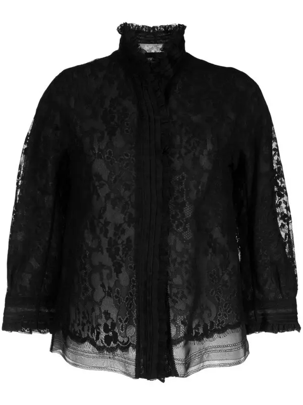 Shiatzy Chen Organza Lace-overlay Jacket
