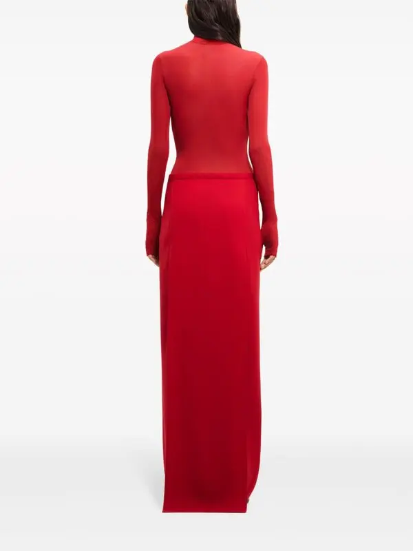 COURREGES Heritage Virgin Wool Maxi Skirt