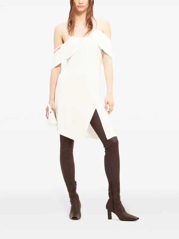 COURREGES Ring-hardware Draped Minidress