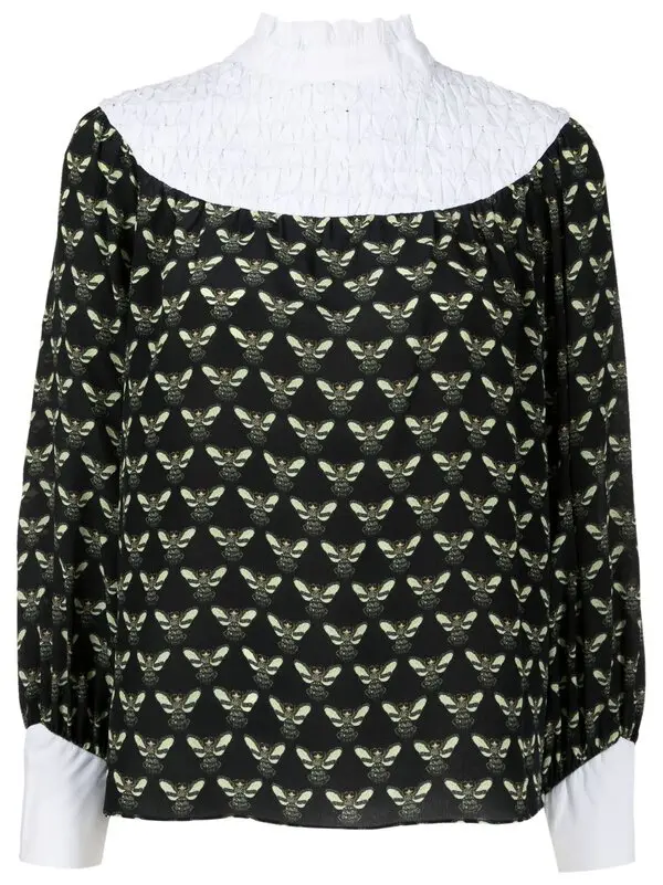 Isolda Ronnie Bee-print Blouse