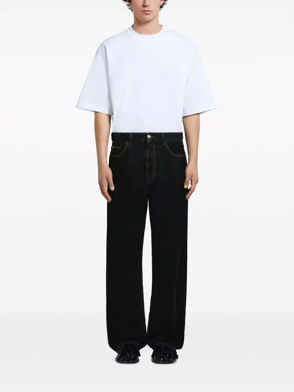 Marni Straight-leg Cotton Jeans - Black
