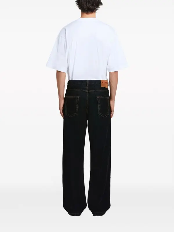 Marni Straight-leg Cotton Jeans - Black