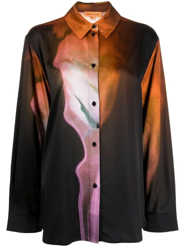 Stine Goya Sophia Abstract Print Shirt