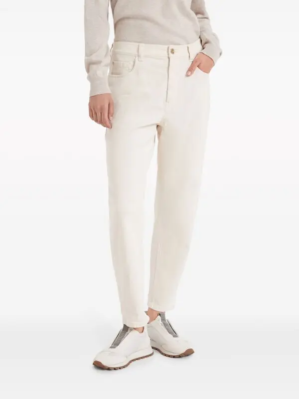 Brunello Cucinelli Monili Chain Straight-leg Jeans