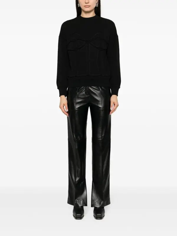 MURMUR Deconstructed Longsleeved Sweatshirt - Black