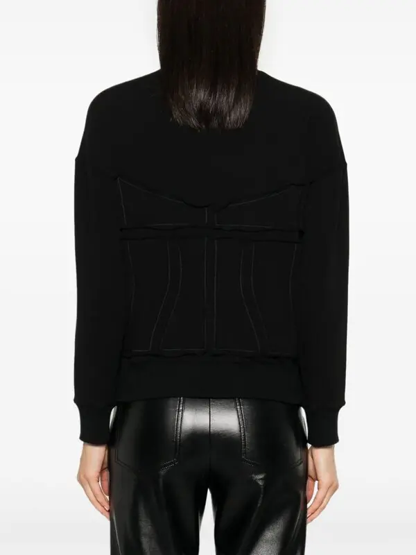 MURMUR Deconstructed Longsleeved Sweatshirt - Black