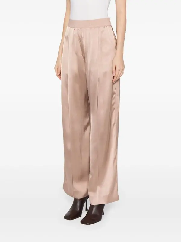 Stine Goya Ciara Logo-waistband Satin Trousers