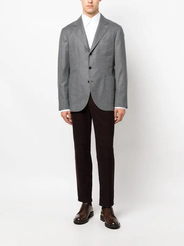 Brunello Cucinelli Single-breasted Wool Blazer