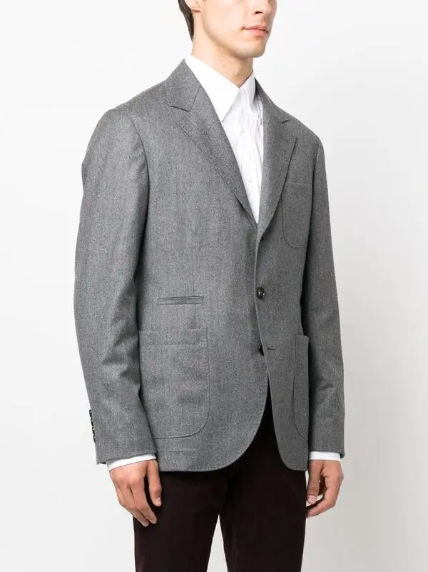 Brunello Cucinelli Single-breasted Wool Blazer