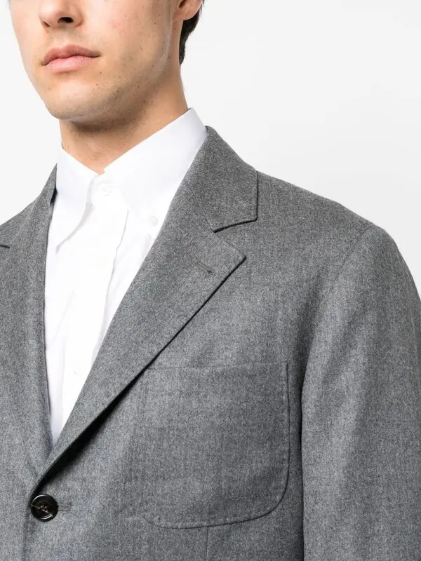 Brunello Cucinelli Single-breasted Wool Blazer