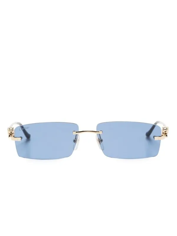 CARTIER Rectangle-frame Sunglasses