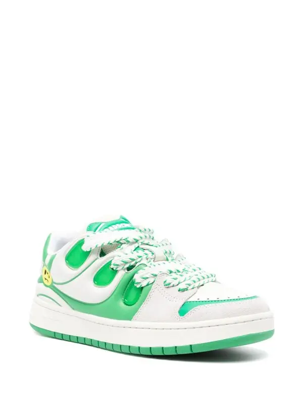 BARROW Ollie Panelled Leather Sneakers - White