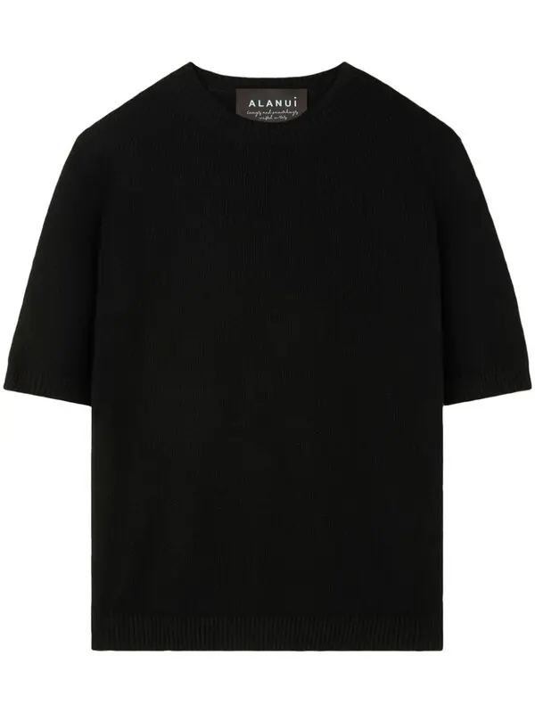 Alanui Finest Knit Crew-neck T-shirt - Black