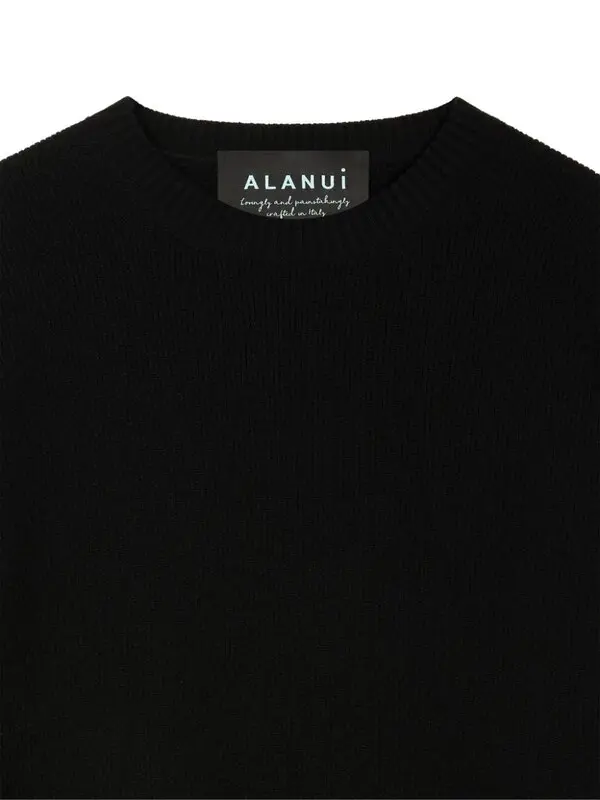 Alanui Finest Knit Crew-neck T-shirt - Black