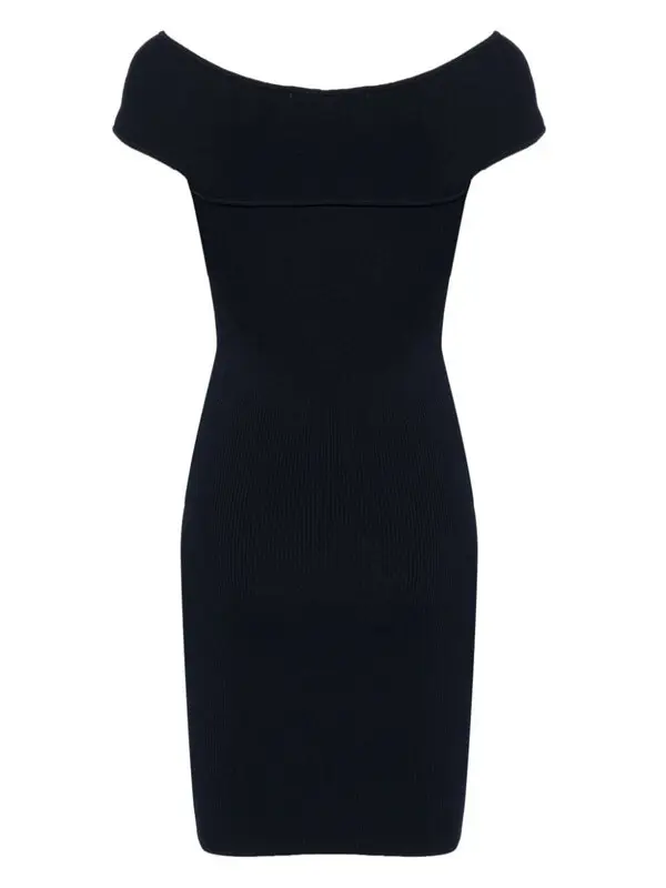 Michael Kors Crossover-straps Ribbed Minidress