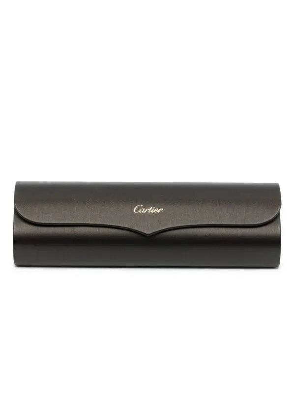 Cartier Rectangle-frame Eyeglasses - Brown