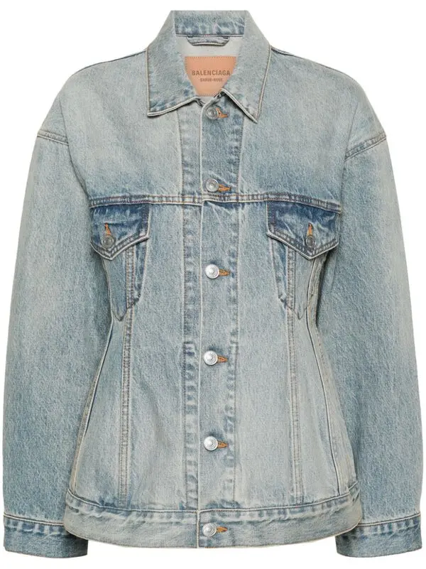 Balenciaga Hourglass Denim Jacket