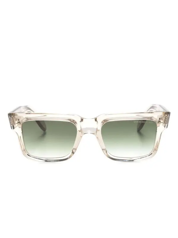 CUTLER & GROSS 1403 Square Frame Sunglasses - Neutrals