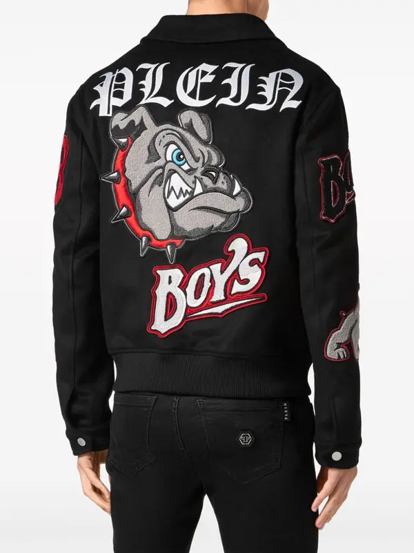 Philipp Plein Logo-patch Bomber Jacket