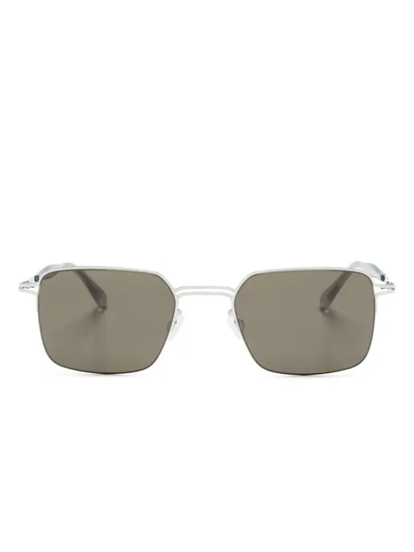 Mykita Alcott Rectangle-frame Sunglasses - Silver
