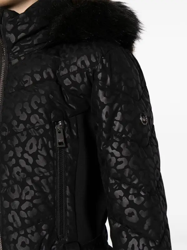 Michael Kors Leopard-print Puffer Coat