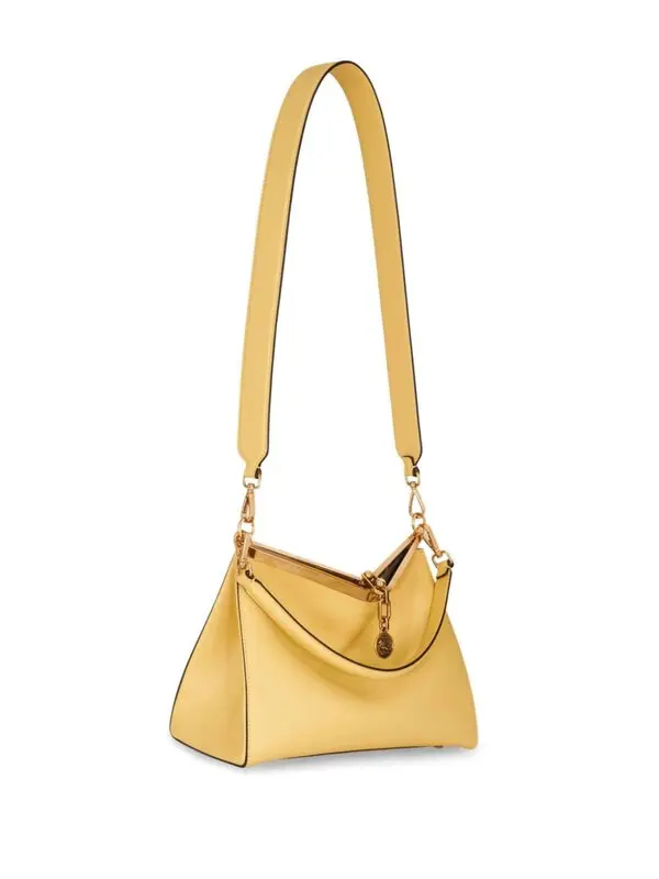 Etro Vela Leather Shoulder Bag - Yellow