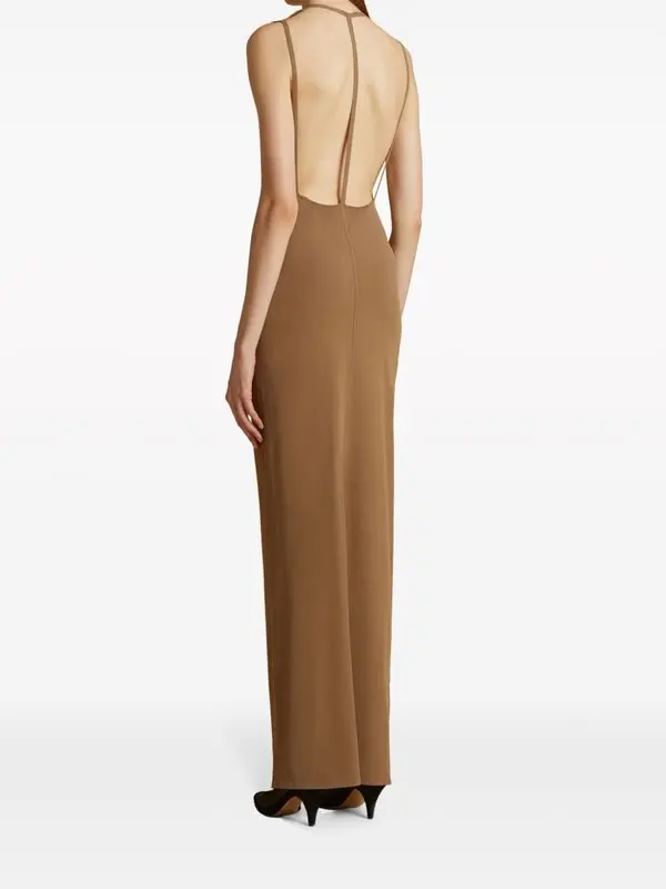 Khaite Terri V-neck Maxi Dress
