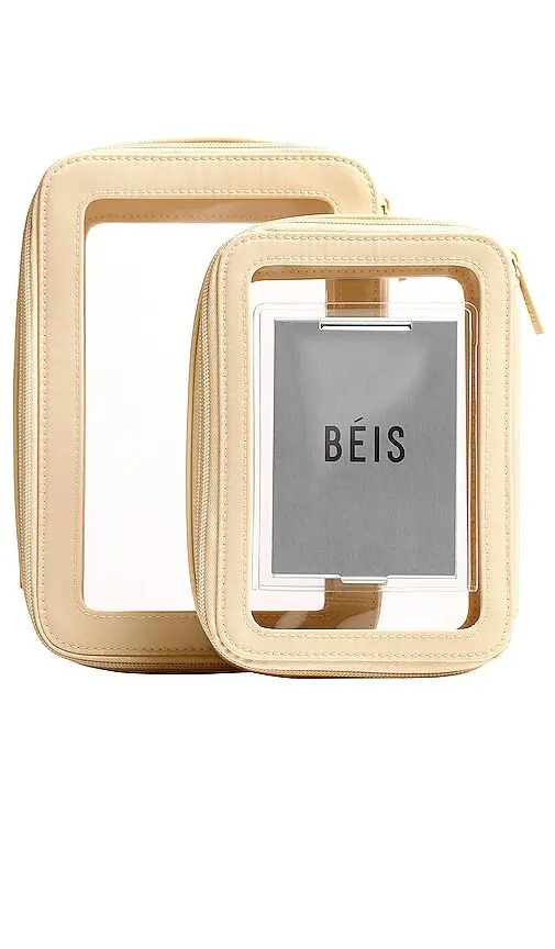 BEIS Cosmetic Case Set - Beige