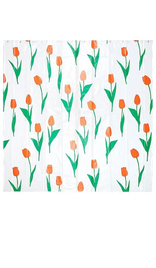 DUSEN DUSEN Shower Curtain In White - Tulip
