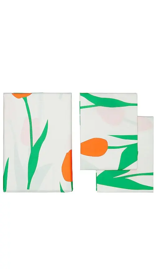 DUSEN DUSEN Tulip King Duvet Set In Multi