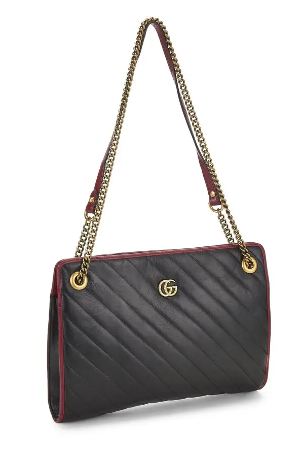 Gucci Leather Gg Marmont Shoulder Bag - Multi