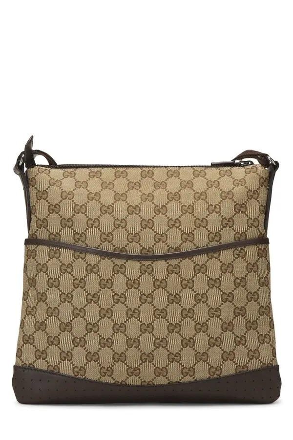 Gucci Original Gg Pocket Messenger Bag - Brown