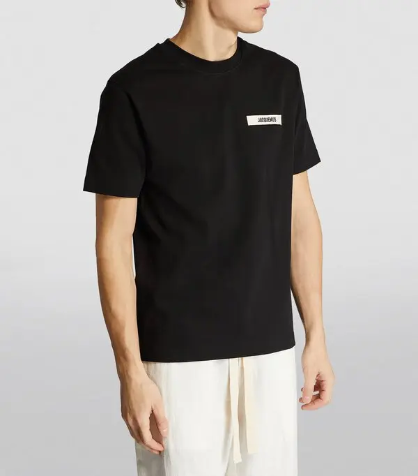 Jacquemus Grosgrain Logo T-shirt - Black