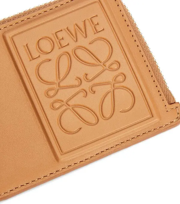 Loewe Debossed Logo Card Holder - Beige