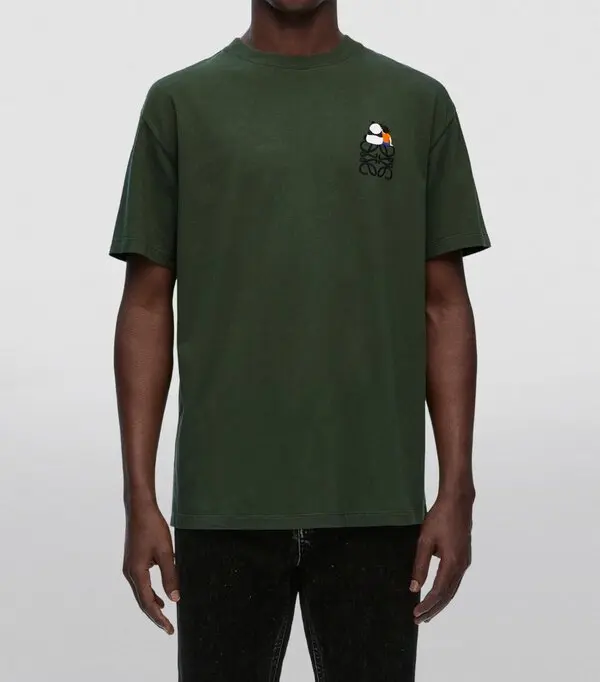 Loewe X Suna Fujita Logo T-Shirt - Green | Editorialist