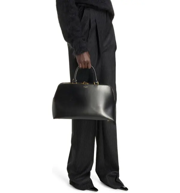 Saint Laurent Sac De Jour Leather Duffle Bag