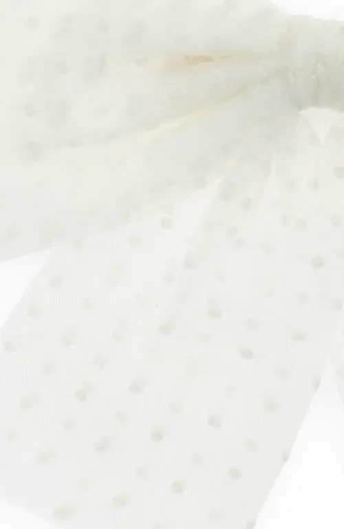 Lele Sadoughi Swiss Dot Sheer Bow Barrette