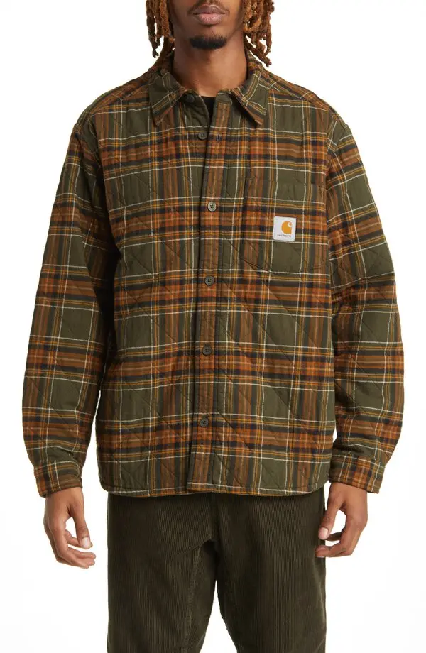 Carhartt Work In Progress Wiles Plaid Flannel Shirt Jacket - Wiles Check Highland