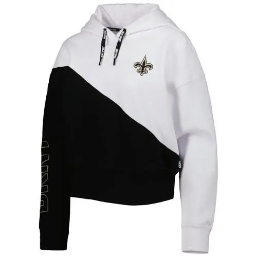 Dkny New Orleans Saints Color Blocked Pullover Hoodie