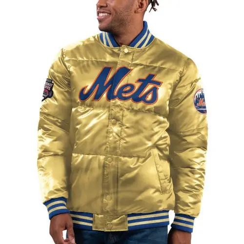 STARTER New York Mets 2023 Subway Series Bronx Bomber Full-snap Jacket
