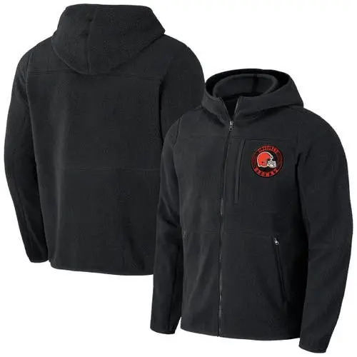 NFL X DARIUS RUCKER Collection Fanatics Cleveland Browns Sherpa Full-zip Hoodie - Black