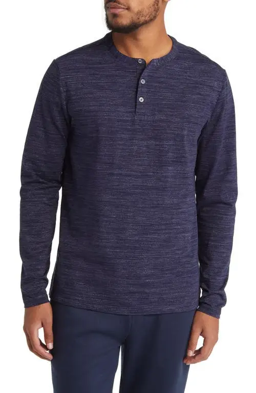 Robert Barakett Laslow Long Sleeve Slub Jersey Henley